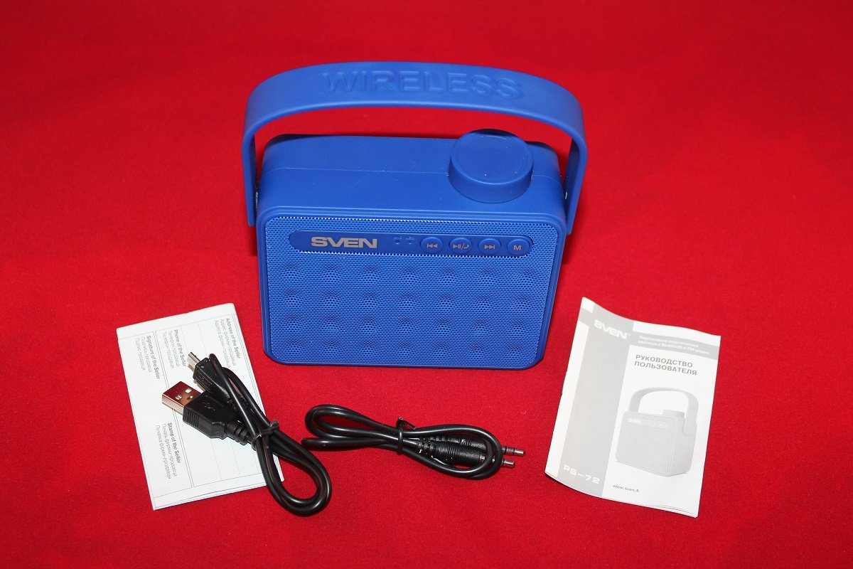 Обзор портативной акустики SVEN PS – 72